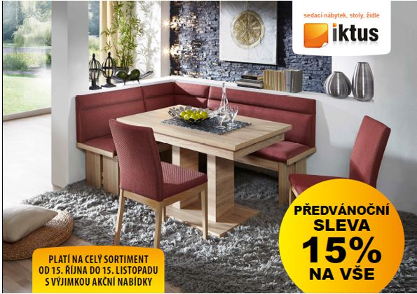 Rohové lavice, jídelní stoly a židle od českého výrobce | Nábytek IKTUS